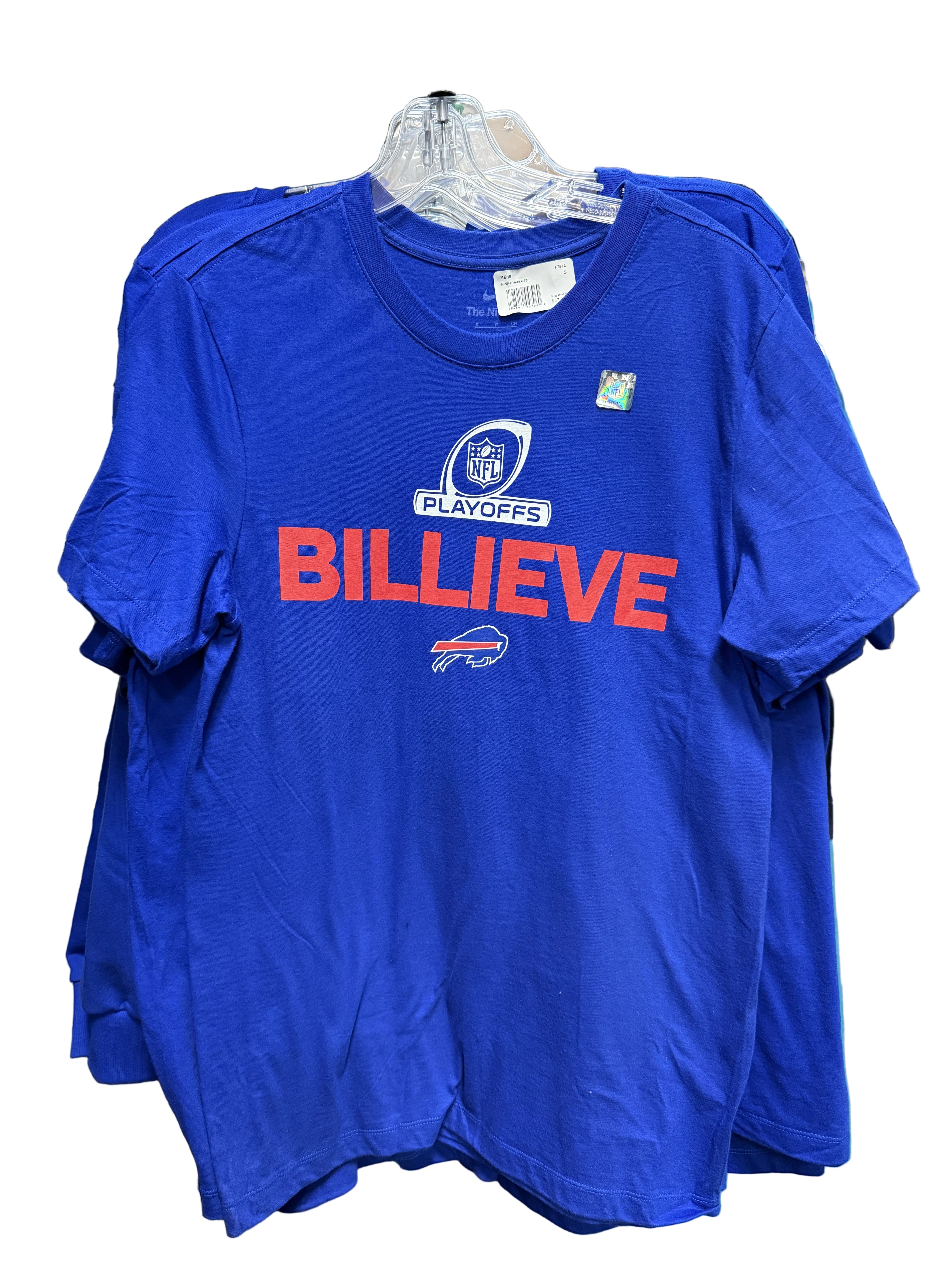 Buffalo Bills Nike Billieve Blue Playoffs T Shirt – SportsManiaUSA.com